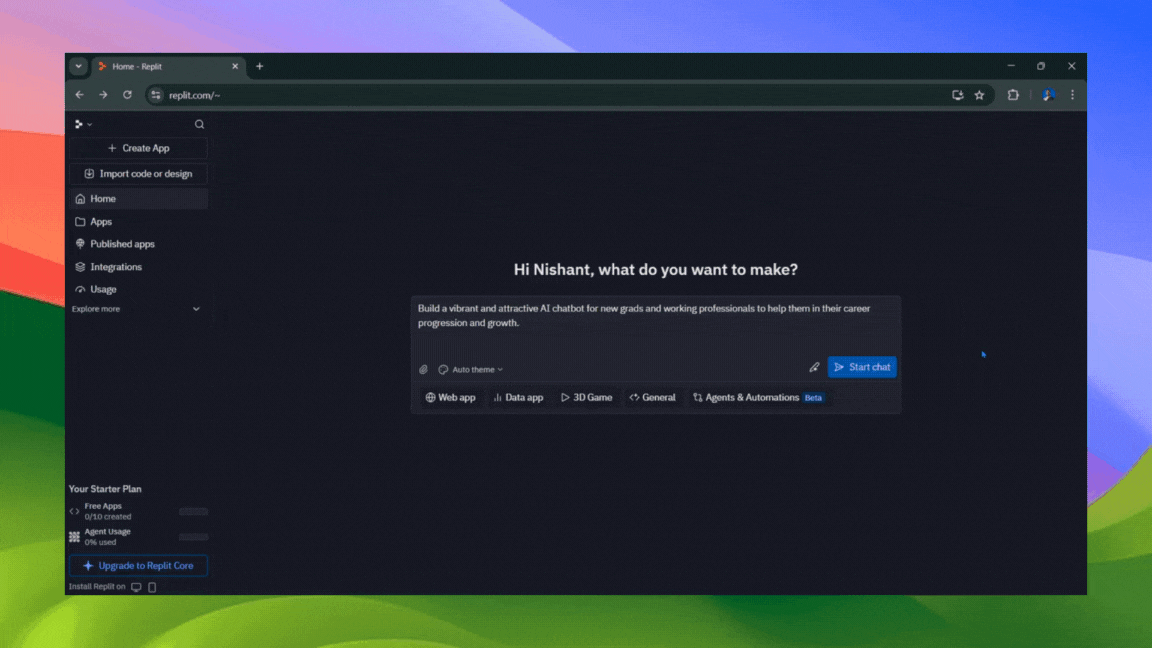 A Step-by-Step Guide on Building an AI App in Replit (No API Keys Required)