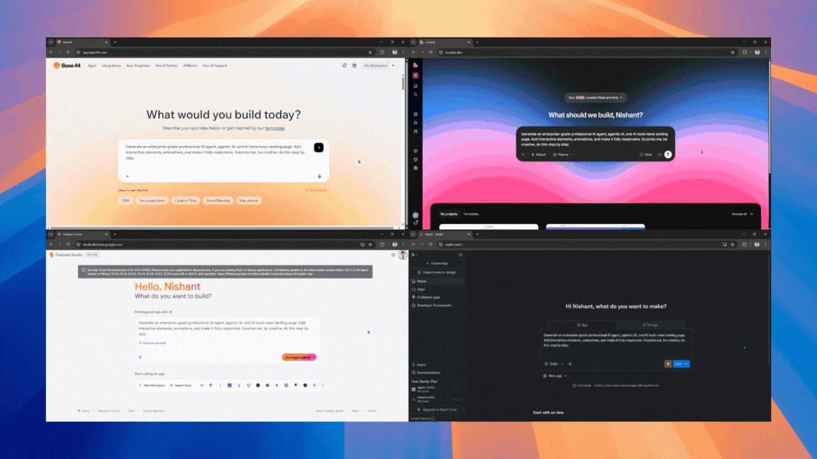Base44 vs Lovable vs Google Firebase Studio vs Replit: Which Vibe Coding Tool Builds the Best ...