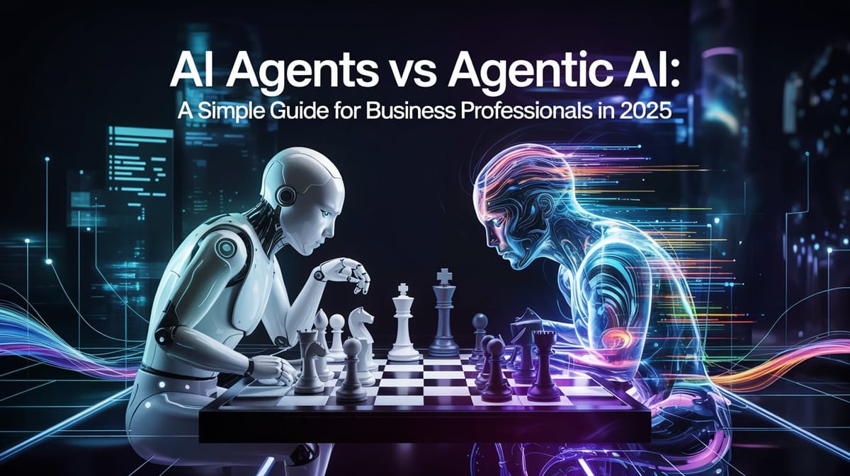 AI Agents vs Agentic AI: A Simple Guide for Business Professionals in 2025